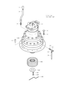 China 2401-1247A MOTOR;SWING Doosan parts for sale