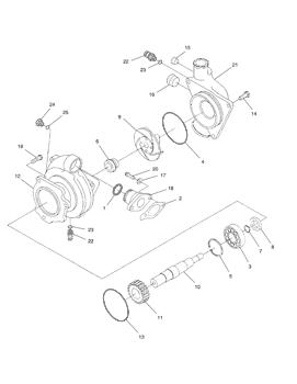 China 3803403 WATER PUMP ASS'Y Doosan parts for sale