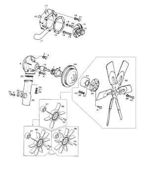 China 65.06500-6125 WATER PUMP ASS'Y Doosan parts for sale