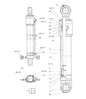 China 2440-9139 CYLINDER;BUCKET Doosan parts for sale