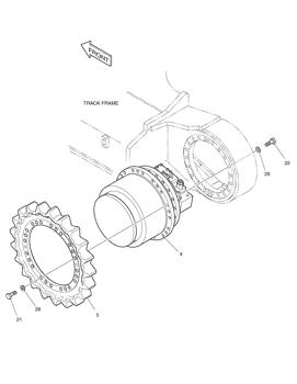 China 401-00439C TRAVEL DEVICE Doosan parts for sale