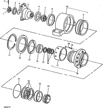 China AR52258 Seal Deere parts 644B, 646, 740, 544, 743, 544B, 444, 644A for sale