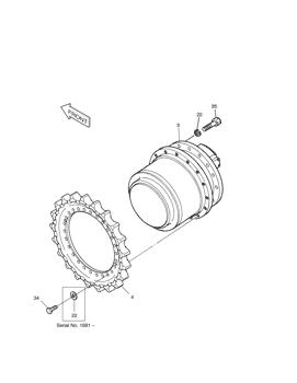 China 2401-1206C TRAVEL DEVICE Doosan parts for sale