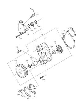 China 65.06500-6137 WATER PUMP ASS'Y Doosan parts for sale