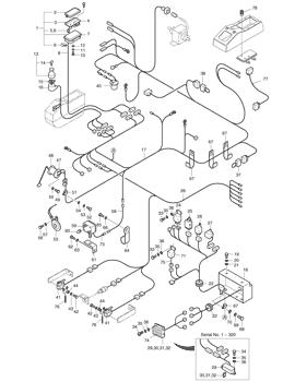 China 11620-01890 HARNESS;MAIN Doosan parts for sale