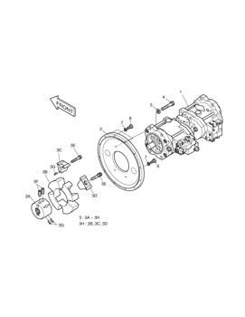 China 2401-1222A PUMP INSTALLATION Doosan parts for sale