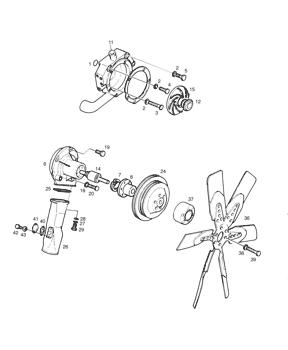 China 65.06500-6116 WATER PUMP ASS'Y Doosan parts for sale