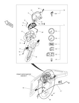 China 2172-1137 KEY;STARTER SWITCH D300 Doosan parts for sale