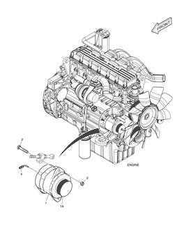 China K1009390A ALTERNATOR MOUNTING Doosan parts for sale