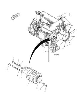 China K1015418 ALTERNATOR MOUNTING Doosan parts for sale