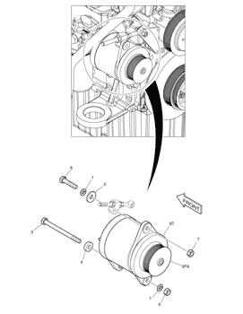 China K1023699 ALTERNATOR MOUNTING Doosan parts for sale