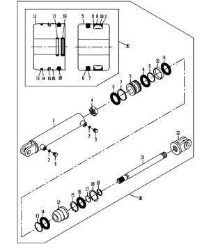 China 14H852 Nut Deere parts 40, 1850, 844, 24, 690 for sale