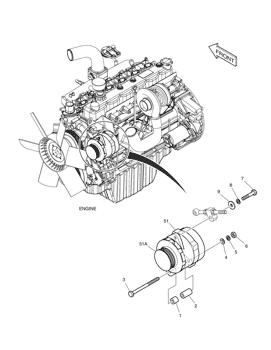 China 500-00330 ALTERNATOR ASS'Y Doosan parts for sale