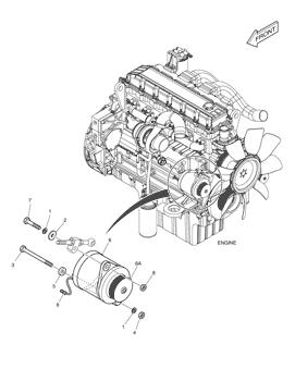 China K1015028 ALTERNATOR MOUNTING Doosan parts for sale