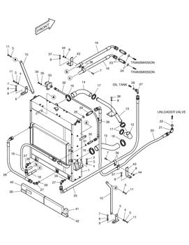 China 21801060 OIL COOLER;HYD. Doosan parts for sale