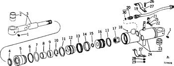 China AR105313 Hydraulic Cylinder Kit Deere parts 690, 690B, 693B for sale