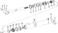 China AR105392 Hydraulic Cylinder Kit Deere parts 450, 500B, 510 for sale