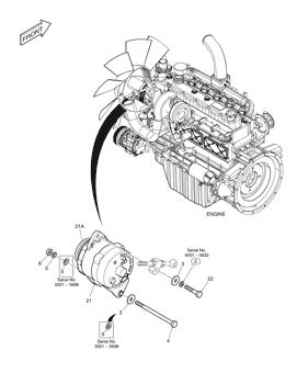 China K1007371 ALTERNATOR MOUNTING Doosan parts for sale