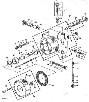 China AR39167 Hydraulic Pump Deere parts 301, 400, 300, 401 for sale