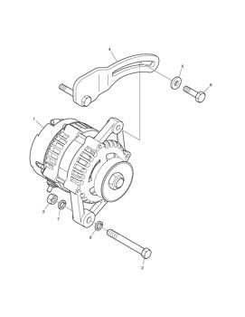 China K1019182 ALTERNATOR MOUNTING Doosan parts for sale