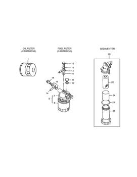 China 894132-9471 CARTRIDGE;FUEL FILTER Doosan parts for sale