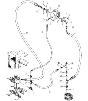 China 0330017100 Hydraulic Motor Deere parts 2254, 1850 for sale