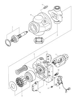 China K1027212A MAIN PUMP Doosan parts for sale