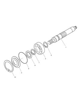 China 1100352701 SHAFT Doosan parts for sale