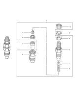 China 897079-9760 NOZZLE ASS'Y INJ Doosan parts for sale