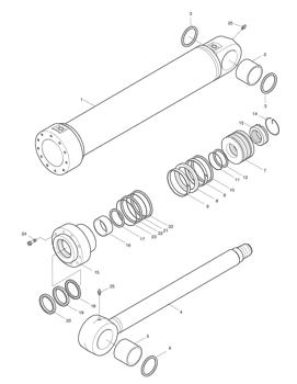China 03B582-1 COVER;ROD Doosan parts for sale