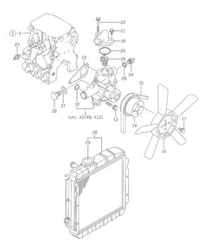 China 119260-49800 THERMOSTAT Doosan parts for sale