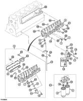 China 1096234190 Gasket Deere parts 800C, 450DLC, 650DLC, 850DLC, 670GLC, 470GLC, 870GLC, 6WG1XZSA-02 for sale