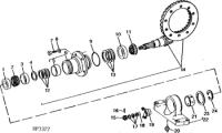 China R50952 Snap Ring Deere parts ROLLIGIN, 540B, 440, 540D, 340D, 643, 643D, 640, 440C, 640D, 540, 440D for sale