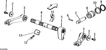 China 34H320 Spring Pin Deere parts 302A, 570, 302, 401, 401D, 400, 301A, 401B, 2640, 401C, 301, 300B, 300, 500 for sale