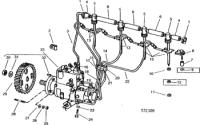 China AR51747 Fuel Injection Pump Deere parts 450C, 450B, 455D, 450D for sale