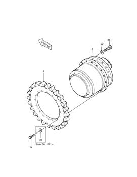 China 108-00018 SPROCKET Doosan parts for sale