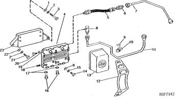 China AR94234 Fuel Line Deere parts 690B, 690C, 740, 743, 740A, 644D, 690CR, 646C, 644C, 790, 850B, 790D, 693B, 762A, 762B, 743A, 693C for sale