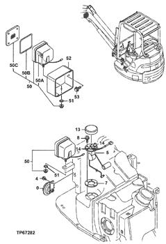 China 4424451 Fuel Sender Deere parts 35C, 27C, 35ZTS, 27ZTS for sale