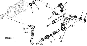 China 03H1827 Bolt Deere parts 480C for sale