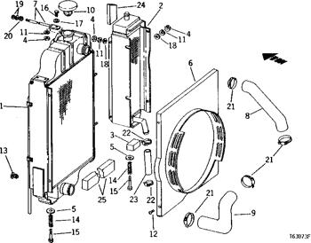 China AR69398 Oil Cooler Deere parts 301, 400, 401, 300, 480 for sale