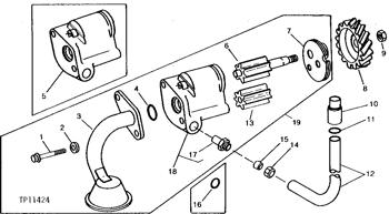 China AR79464 Oil Pump for sale