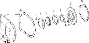 China AT32441 Seal Deere parts 350B, 340D, 350D, 400G, 450, 450B, 350C, 450C, 440, 455D, 450D, 550B, 455E, 450E, 640, 440C, 640D, 555, 440D, 555A, 550A, 555B, 740, 540, 550, 540B, 540D, 350 for sale