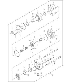 China 0331348026 Bearing Housing W/O Bearing Deere parts 2254 for sale