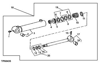 China R99444 Bushing Deere parts 570, 540G, 570B for sale