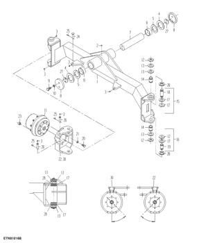 China 0110297592 Bushing Deere parts 2254 for sale