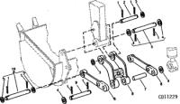 China AU42333 Pin Fastener Deere parts 500A, 500C, 510B, 93, 9300, 610B, 350C, 450C, 315C, 315CH, 210C, 500, 555, 9500, 415B, 544B, 410, 410B, 410C, 550, 310, 310A, 9400, 310C, 9305 for sale