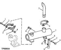 China AR43704 Clamp Deere parts 690B, 870D, 344G, 670B, 315C, 644E, 770B, 644G, 300D, 750B, 770C, 540G, 755B, 410C, 850B, 655B, 744E, 890, 890A, 410D, 540E, 310C, 670C for sale