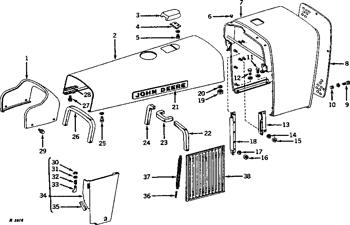 China R27506 Pin Deere parts 500A, 700A, 500, 500B, 600 for sale
