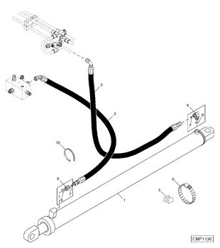 China 0350014978 Clamp Deere parts 1412E for sale