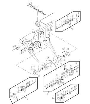 China 14H806 Nut Deere parts ATTACHMENTS, 690B, 990, 690C, 760, 760A, 762, 2254, 860, 860B, 330B, 862, 862B, 335C, 762B, 335D, 430B, 890, 435C, 890A, 437D, HH75, 762A for sale